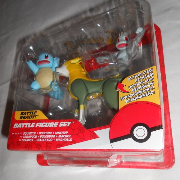 Jazwares | Toys | New Lot 3 Pokemon Battle Figures Squirtle Boltund ...